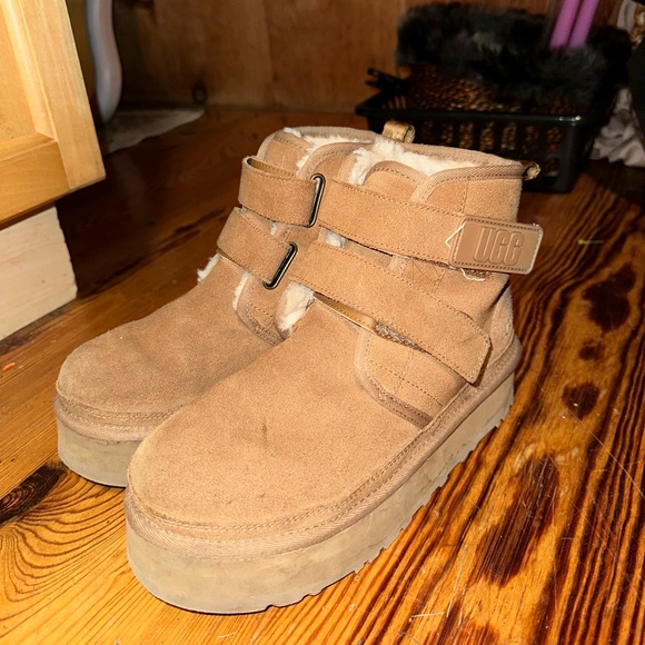 UGG | Shoes | Ugg Neumel Double Strap Platform Booties | Poshmark